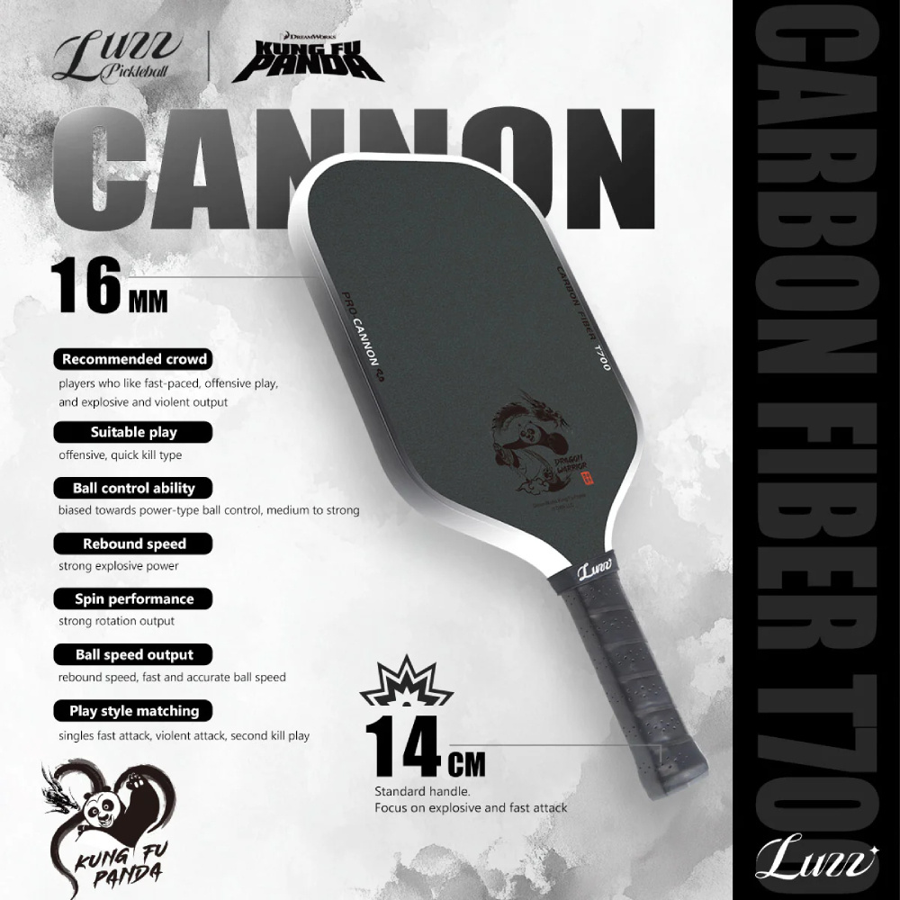 Luzzpickleball Kung Fu Panda Cannon Pickleball Paddle - Of Courts