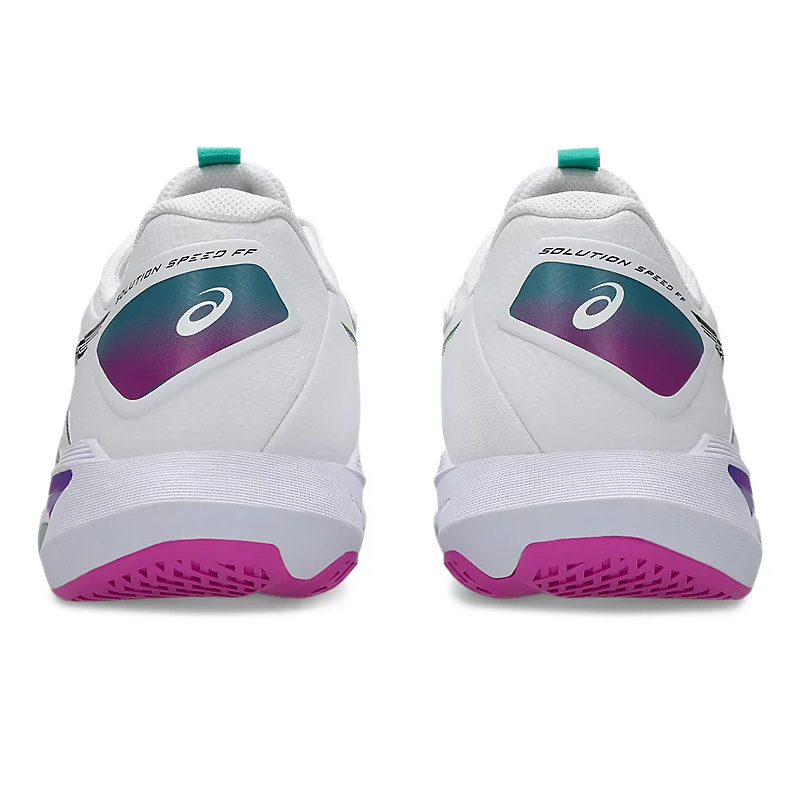 Asics Solution Speed FF 4 Men's Tennis Shoe - White/Digital Sakura - Of ...