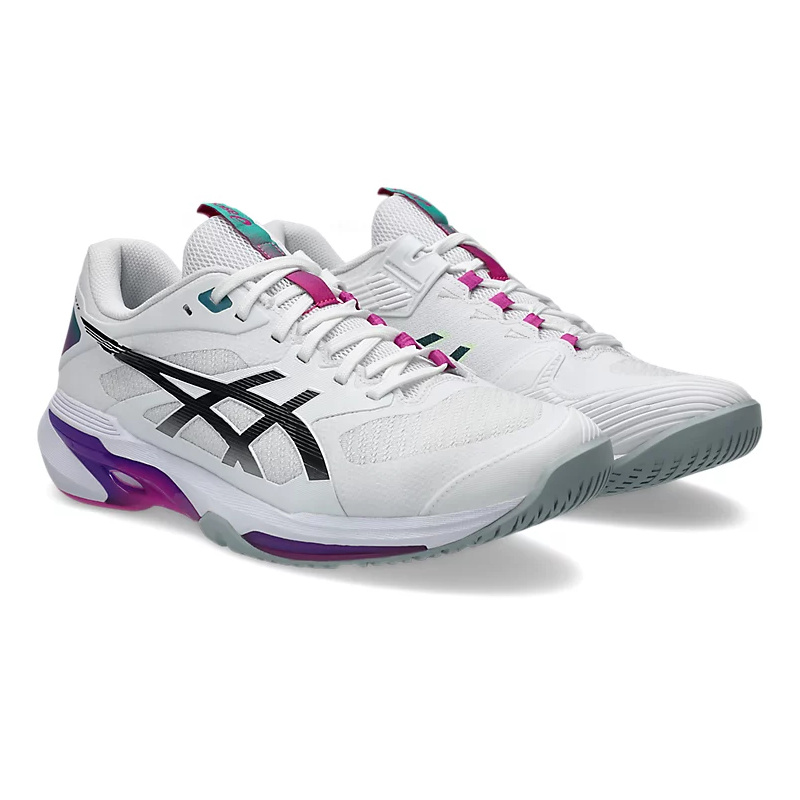 Asics Solution Speed FF 4 Men's Tennis Shoe - White/Digital Sakura - Of ...