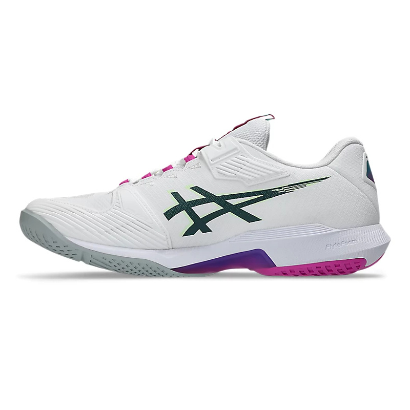 Asics Solution Speed FF 4 Men's Tennis Shoe - White/Digital Sakura - Of ...