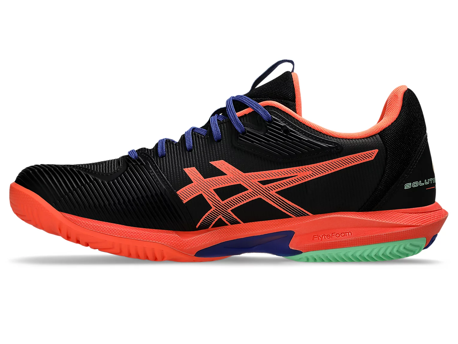 Asics Solution Speed FF 3 Padel Men's Shoe - Black/Vivid Coral - Of Courts