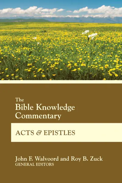 The Bible Knowledge Commentary Acts and Epistles - Gracebooks New Zealand