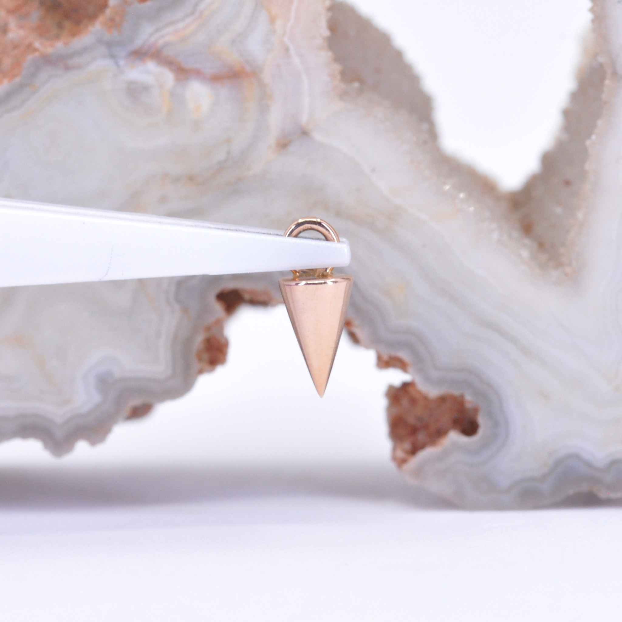 5mm Spike Charm in 14k Rose Gold by BVLA! - Mint Piercing