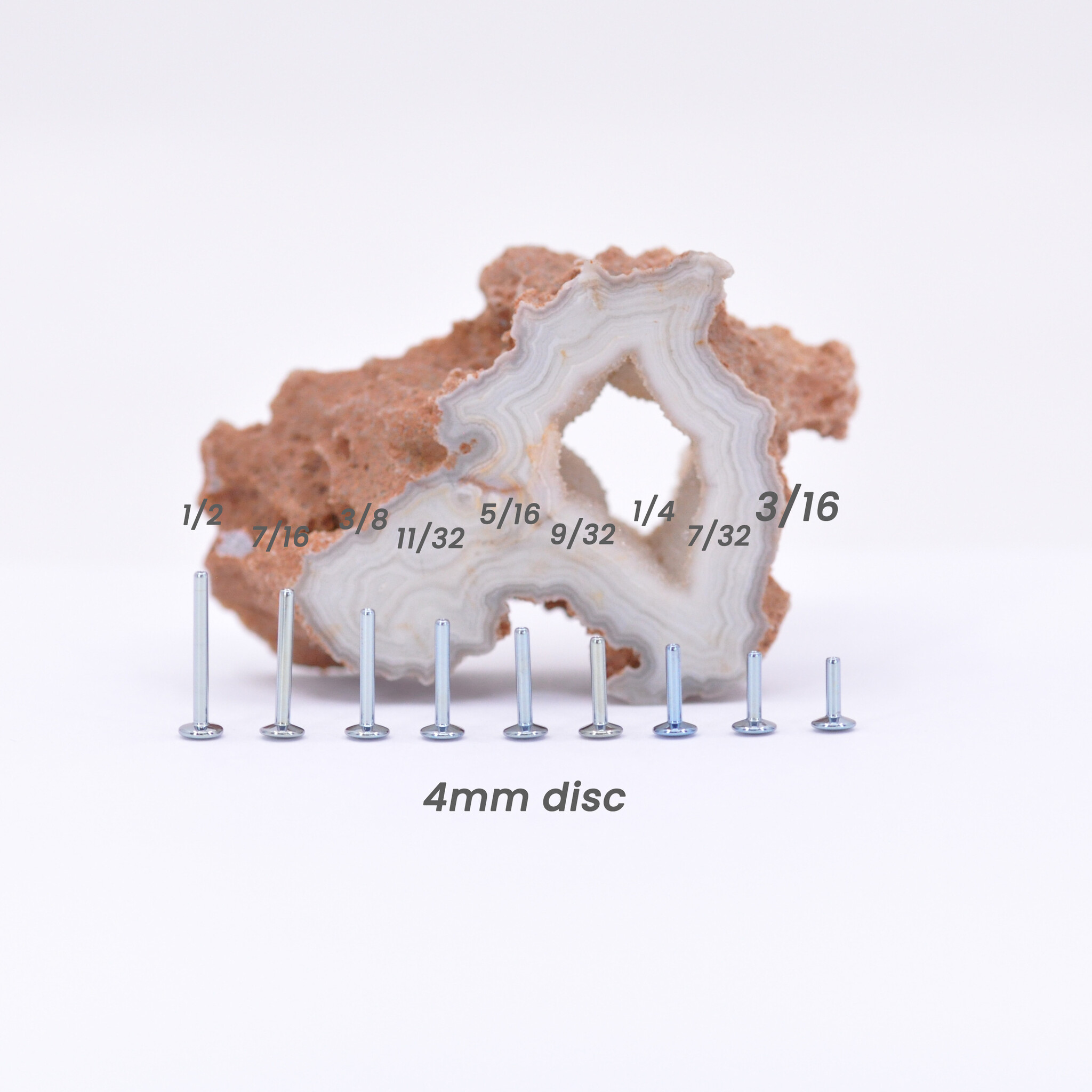 16g Implant Grade Titanium Threadless Flat Back Posts by Neometal ...