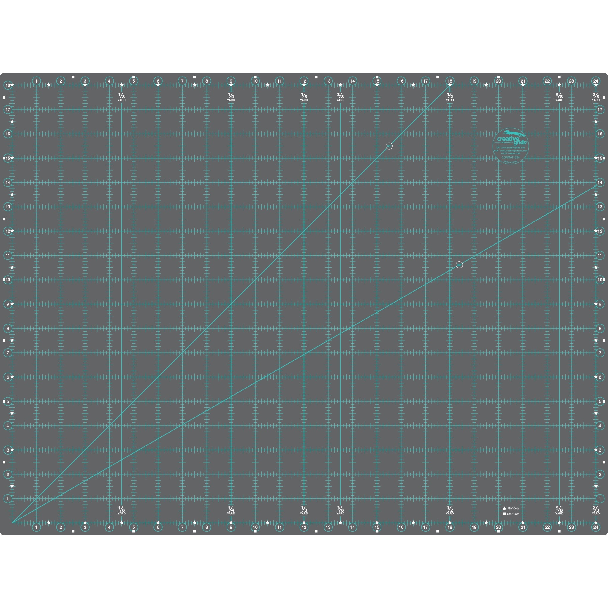 CREATIVE GRIDS CUTTING MAT DBL. SIDED 24X36” CGRMAT2436 - Stitch by Stitch