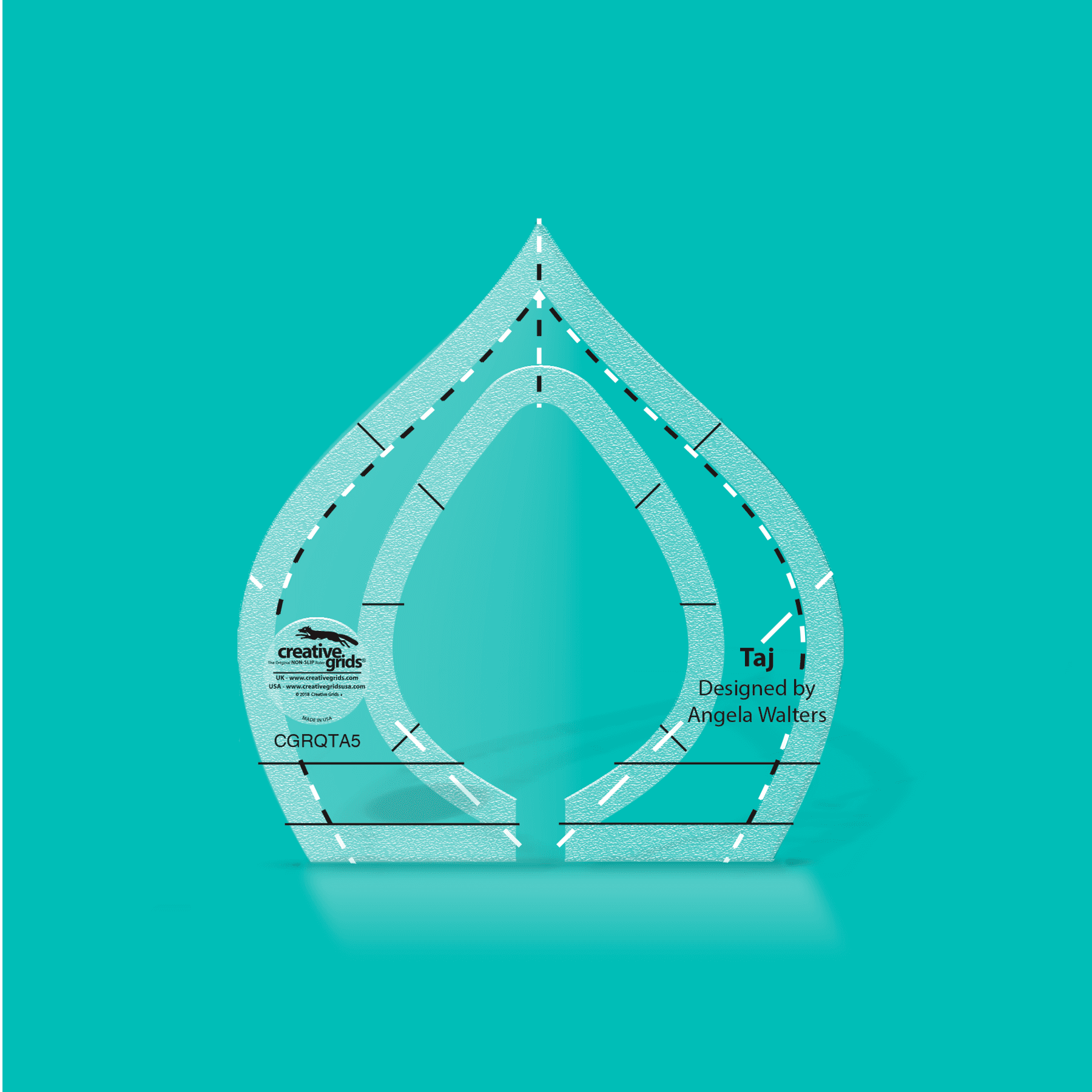 CREATIVE GRIDS TAJ RULER CGRQTA5 - Stitch by Stitch