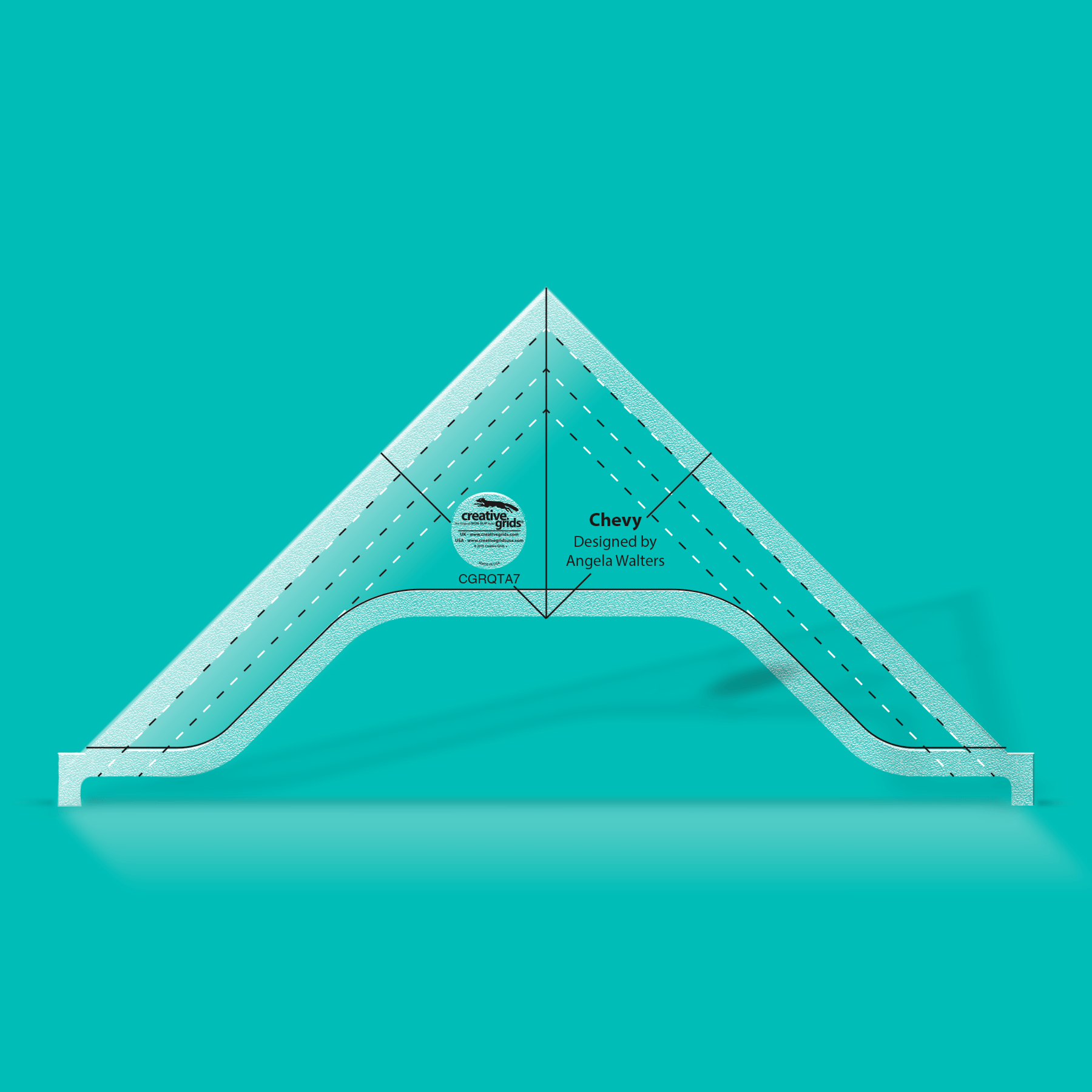 CREATIVE GRIDS CHEVY RULER CGRQTA7 - Stitch by Stitch