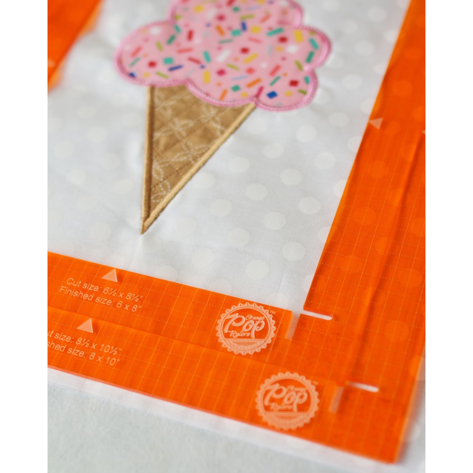 Orange Pop Rulers, Rectangle Set - Stitch by Stitch