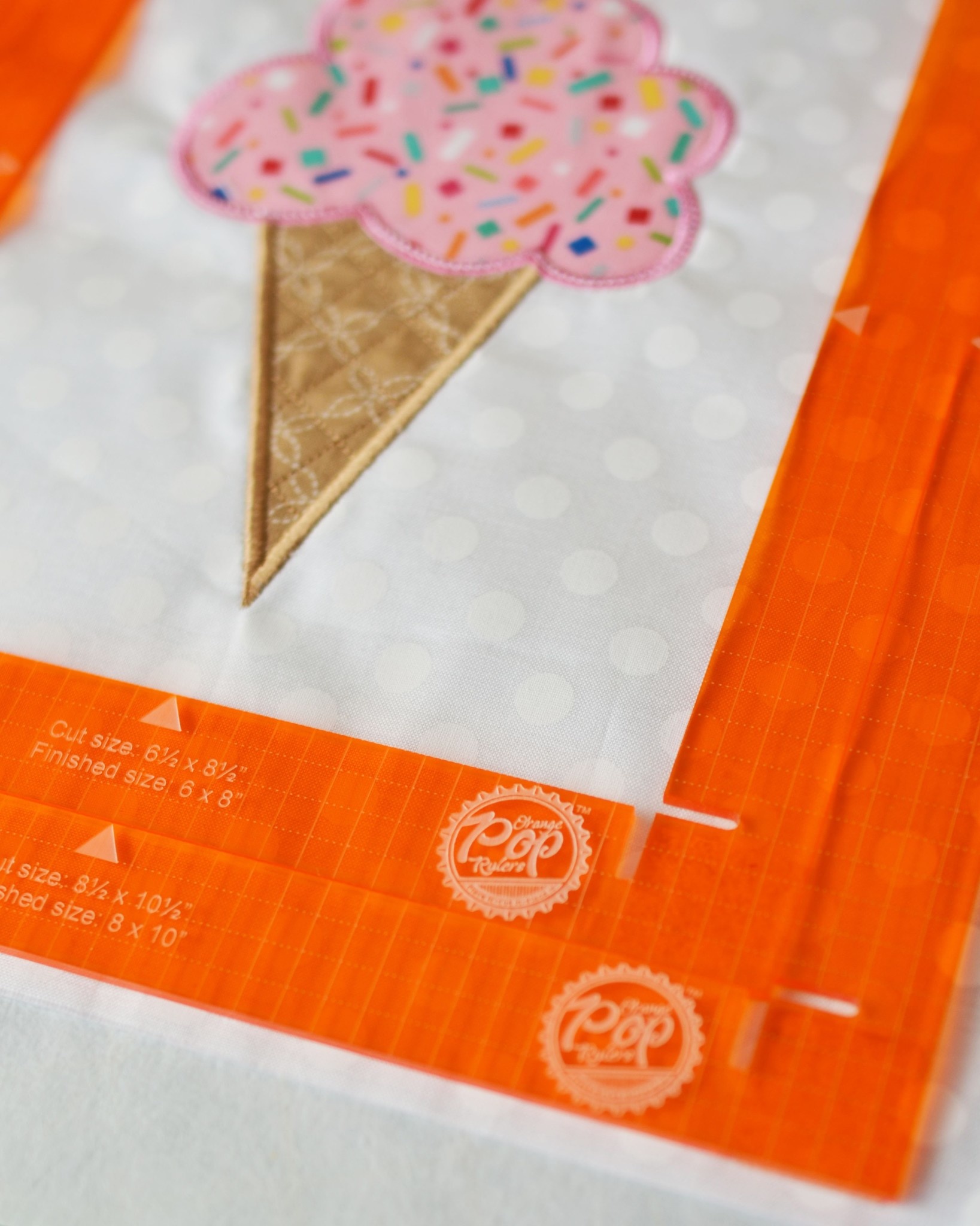 Orange Pop Rulers, Rectangle Set - Stitch by Stitch