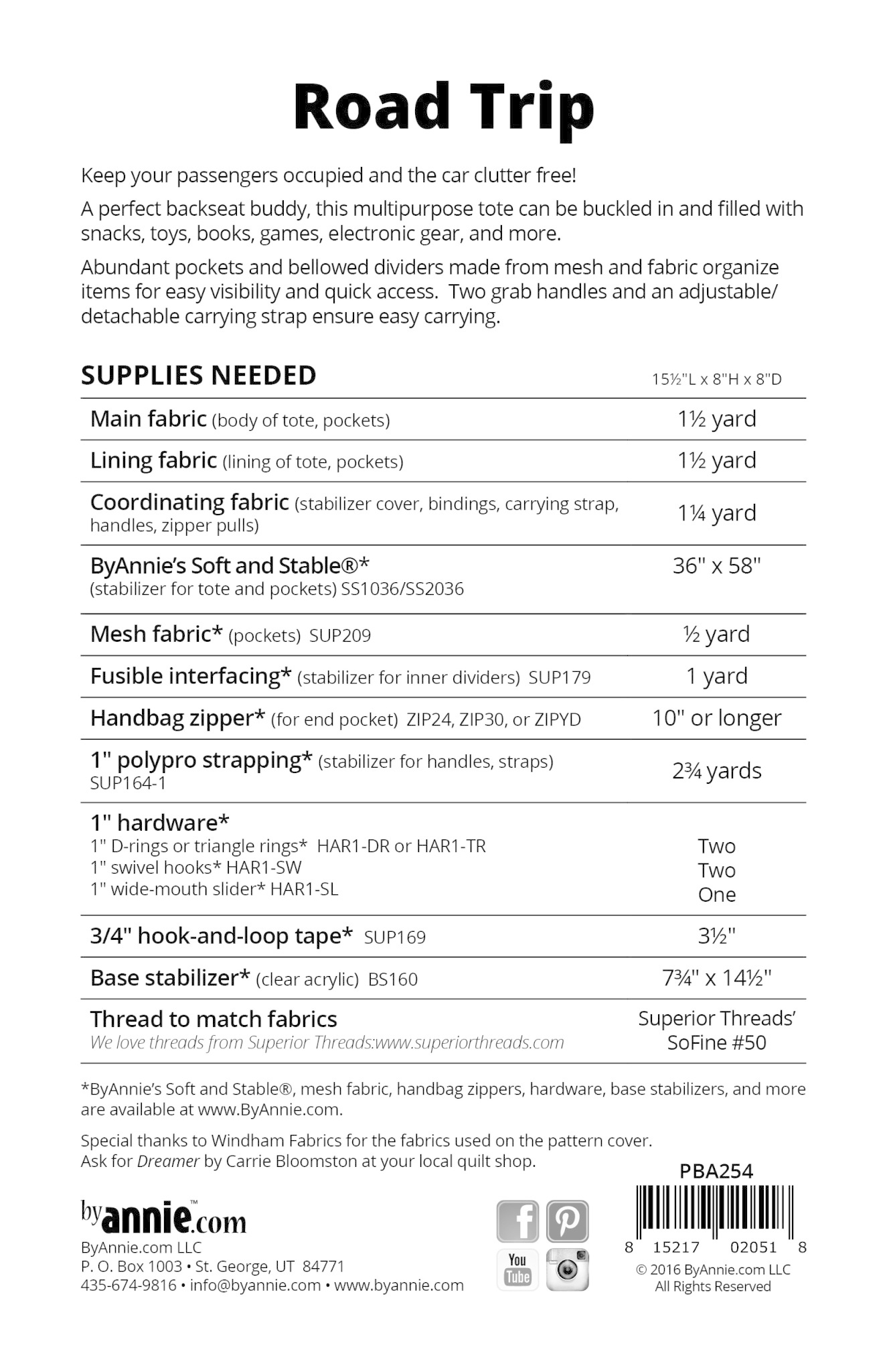 Road Trip - Stitch by Stitch