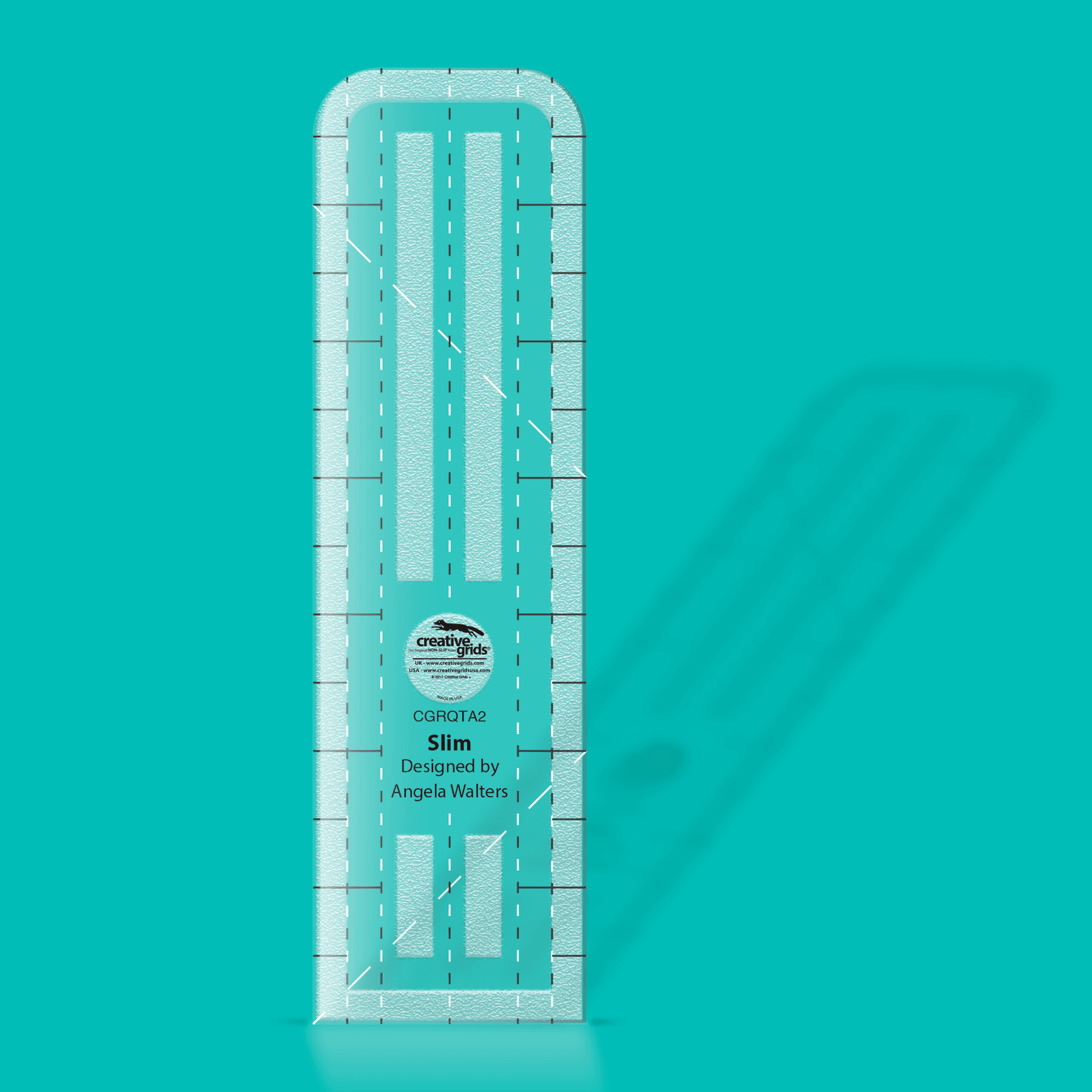 Creative Grids Slim Ruler CGRQTA2 - Stitch by Stitch