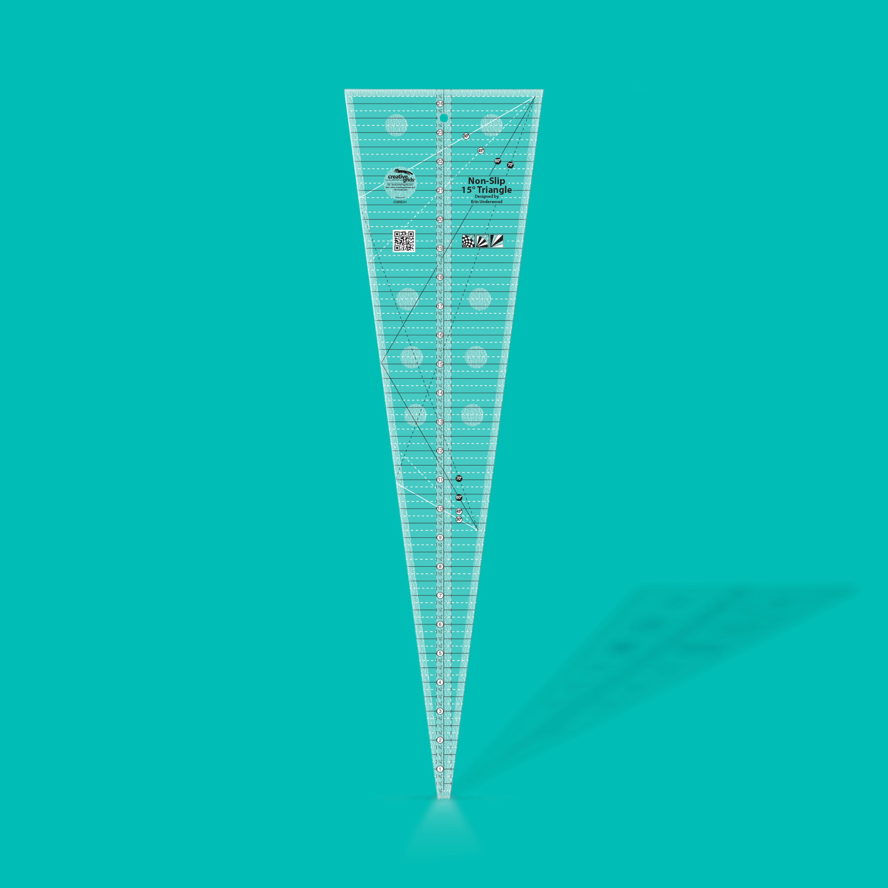 Creative Grids 15 Degree Triangle CGREU1 - Stitch by Stitch