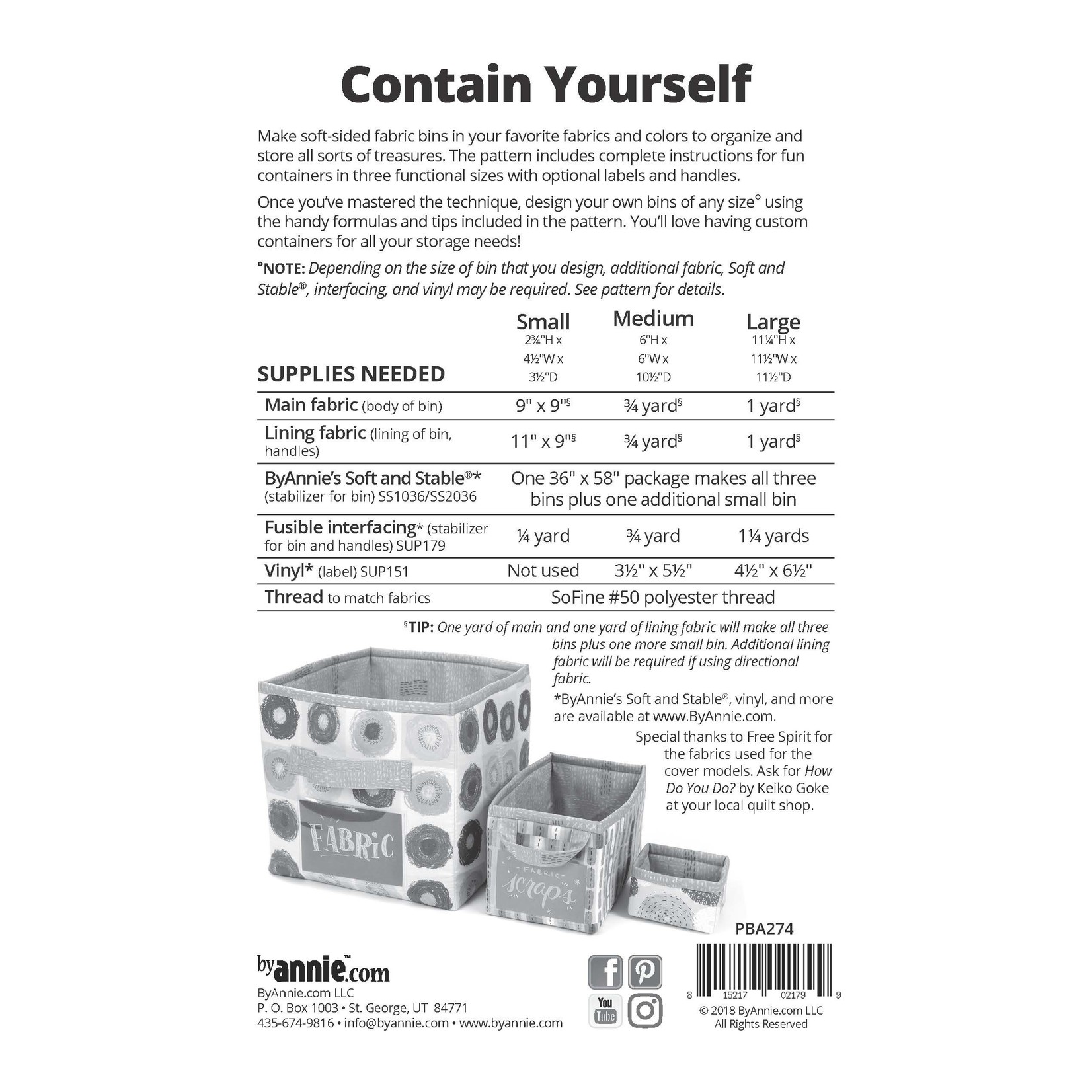 Contain Yourself - Stitch by Stitch