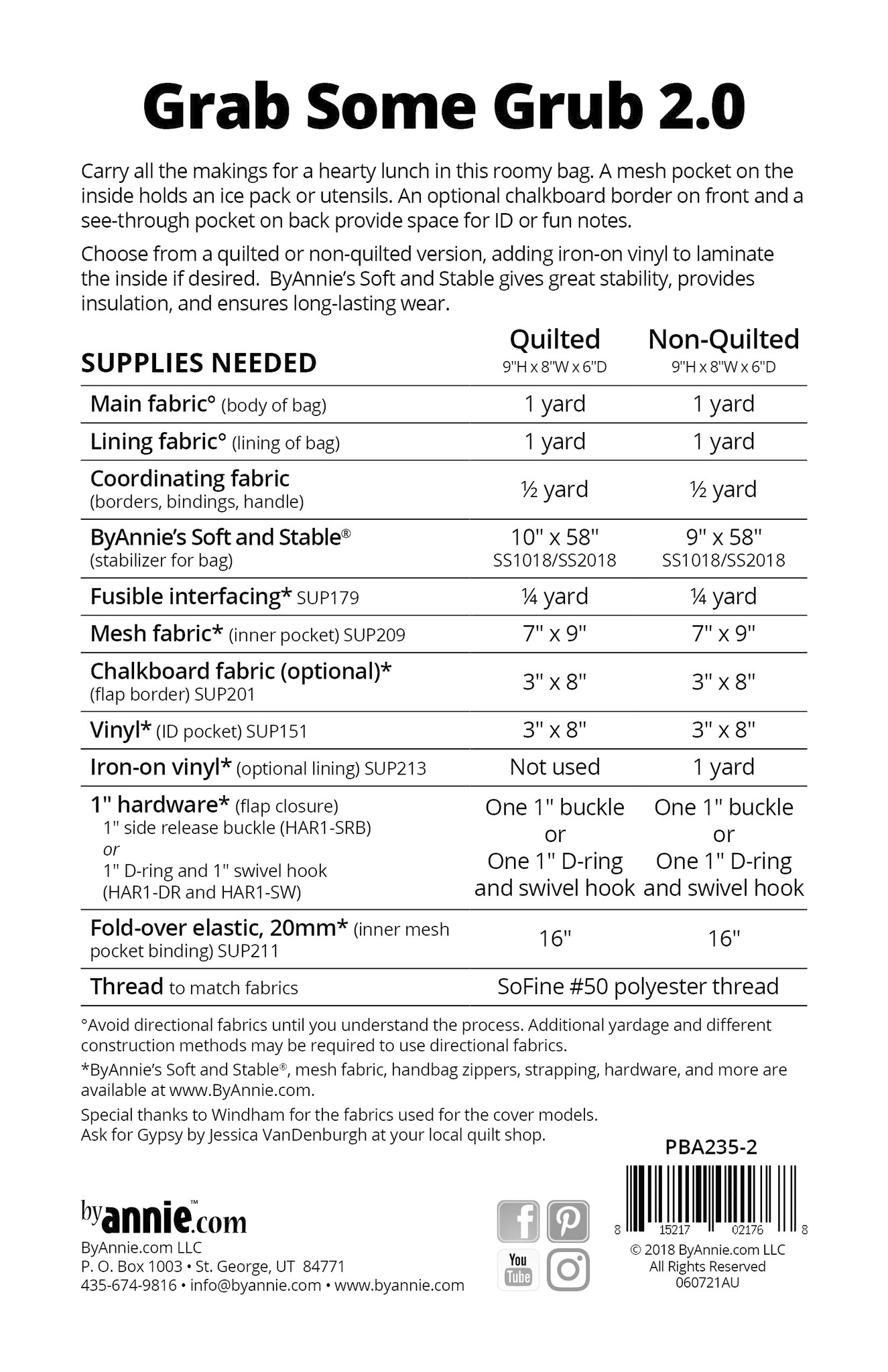 Grab Some Grub 2.0 - Stitch by Stitch