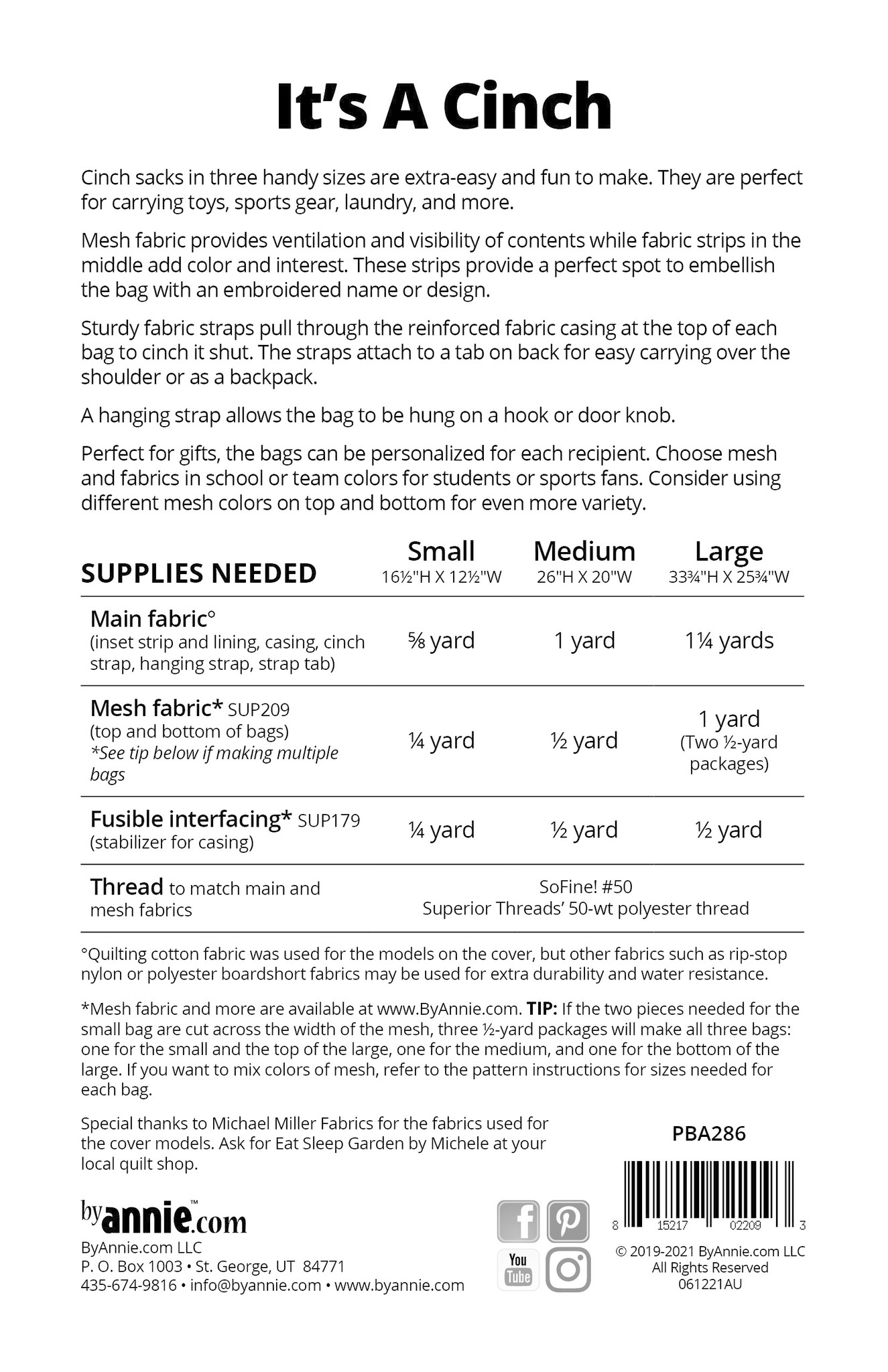 It's a Cinch - Stitch by Stitch