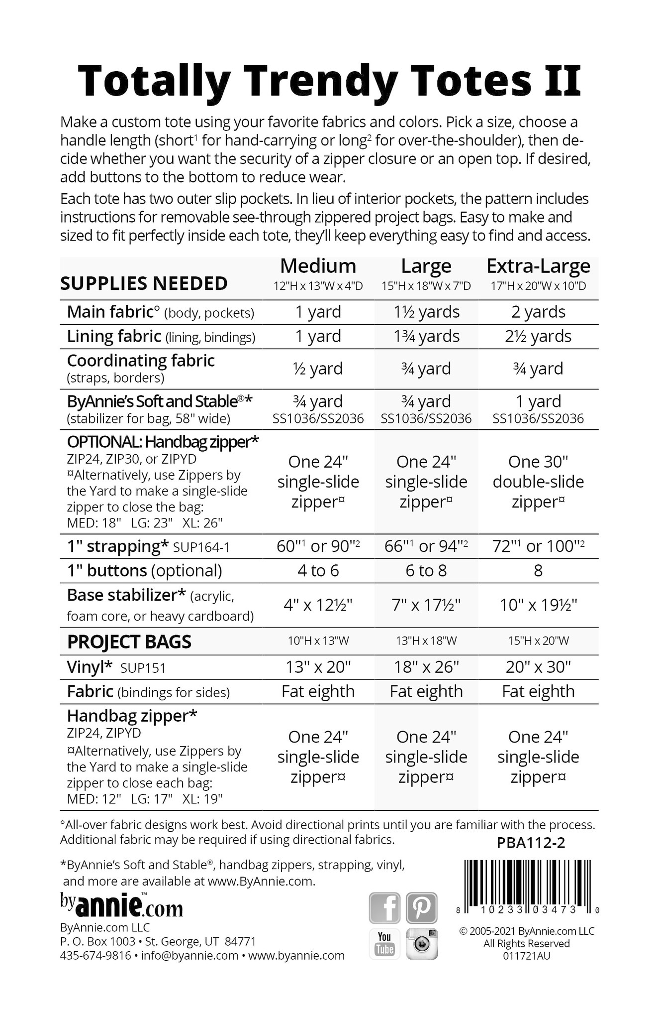 Totally Trendy Totes II - Stitch by Stitch