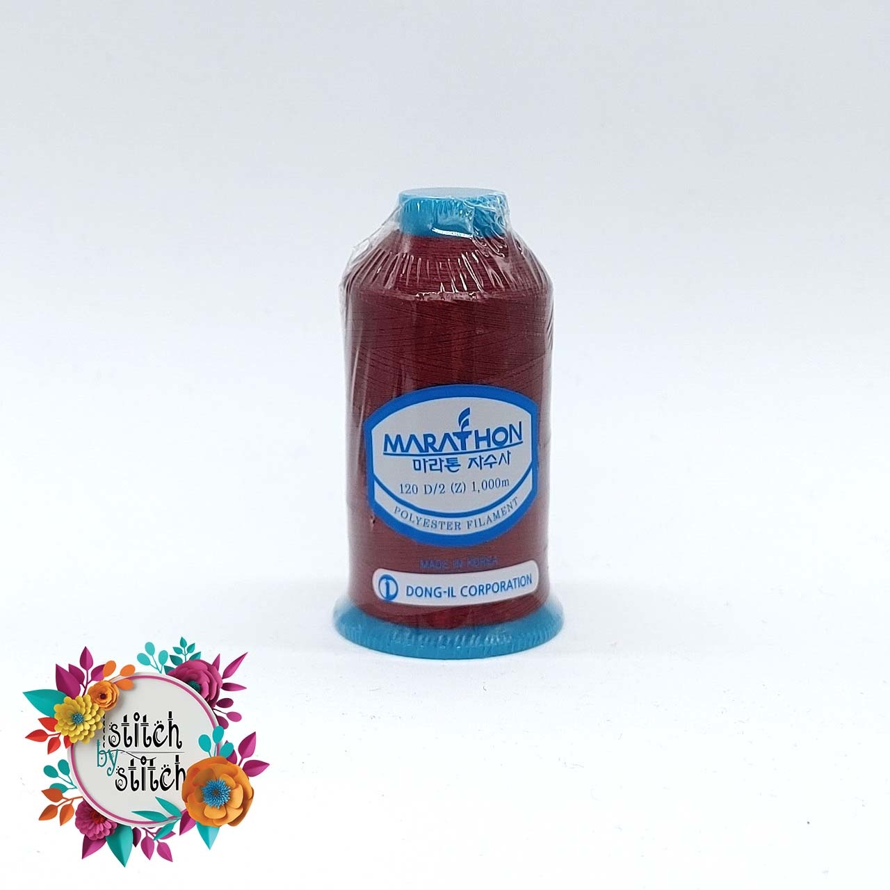 Colour 2058 Maroon - 1000mtr POLY EMBROIDERY THREAD - Stitch by Stitch