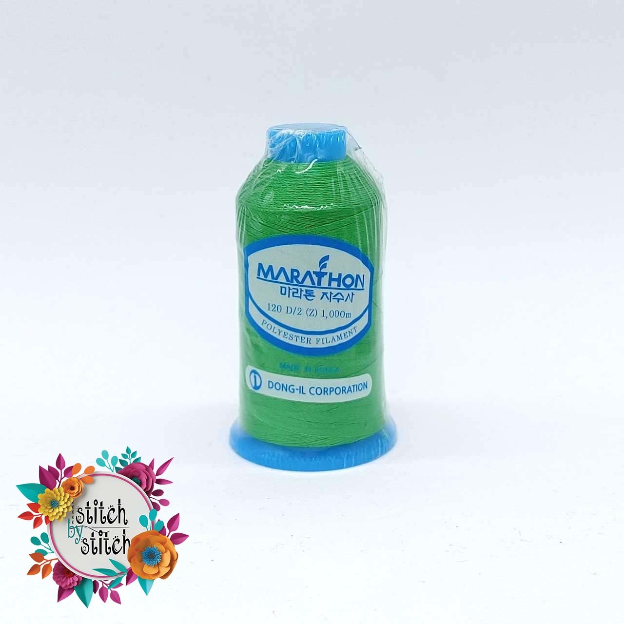 Colour 2240 Green - 1000mtr POLY EMBROIDERY THREAD - Stitch by Stitch