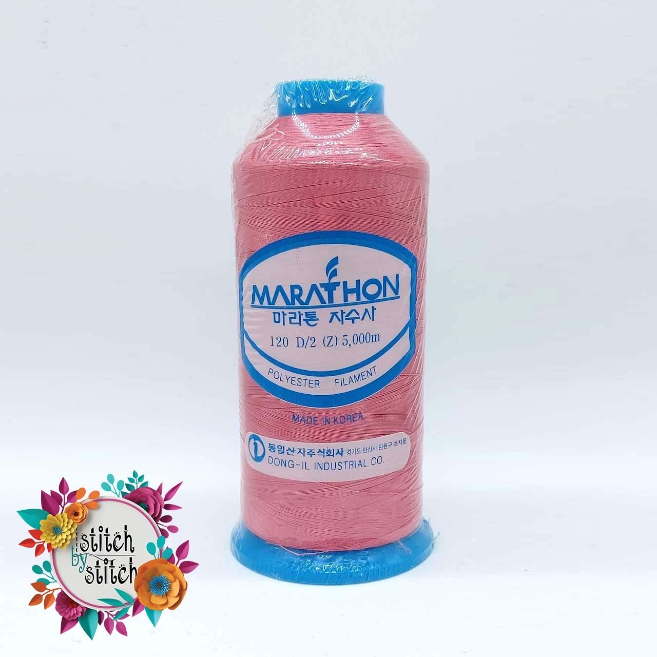 Colour 2038 Pink - 5000mtr POLY EMBROIDERY THREAD - Stitch by Stitch