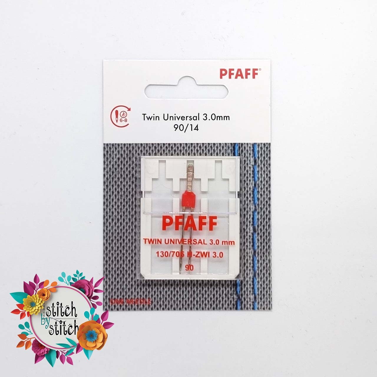 Pfaff Twin Universal Needle - Size 90/14 - 3.0mm 1 pack - Stitch by Stitch