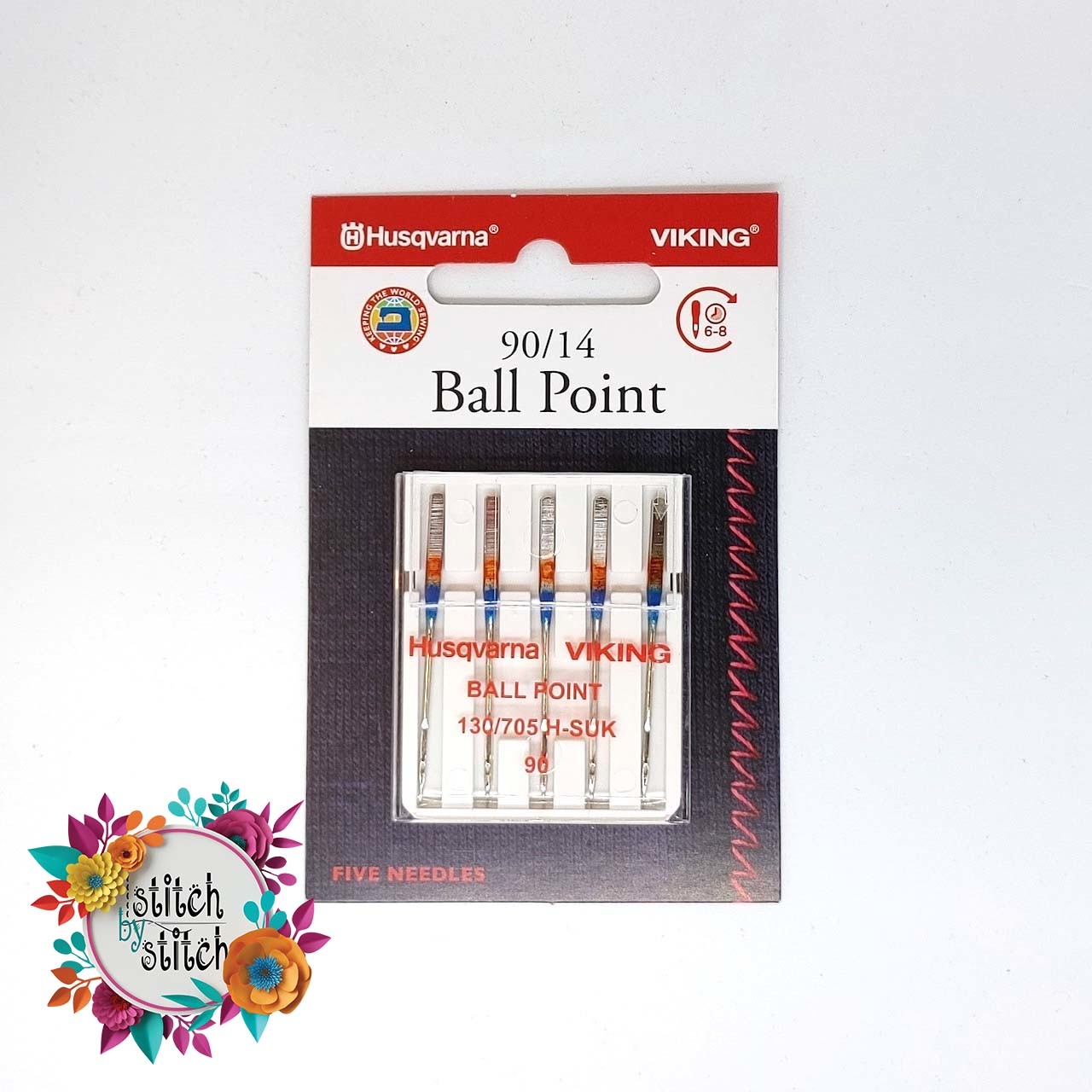 Husqvarna Viking Ball Point Needle - Size 90/14 5 pack - Stitch by Stitch