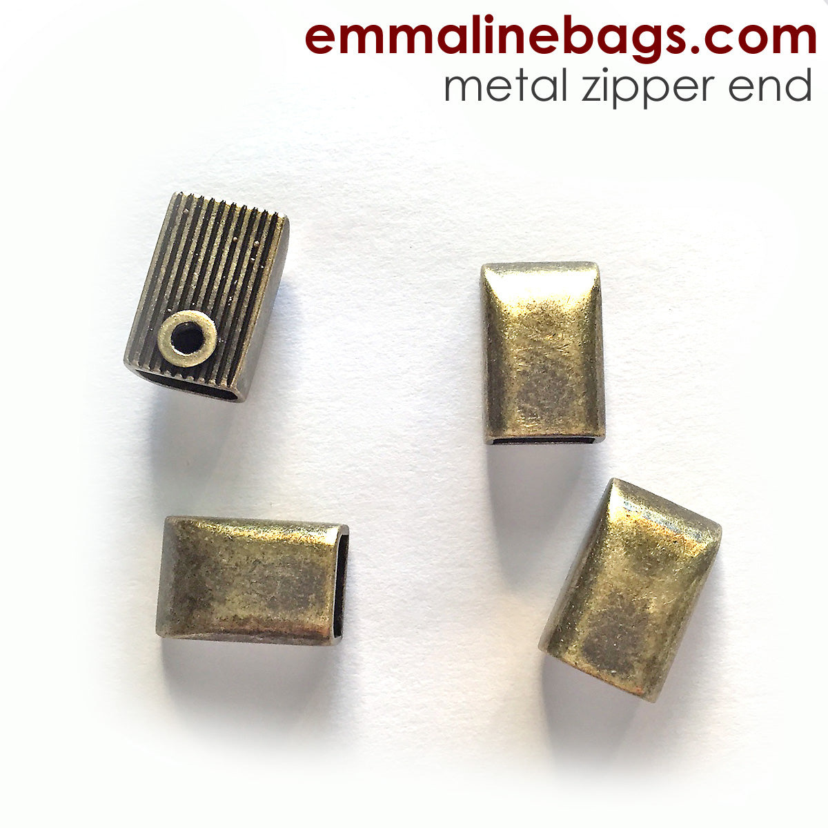 Zipper Ends or Cord Ends: 5 Pack - Stitch by Stitch