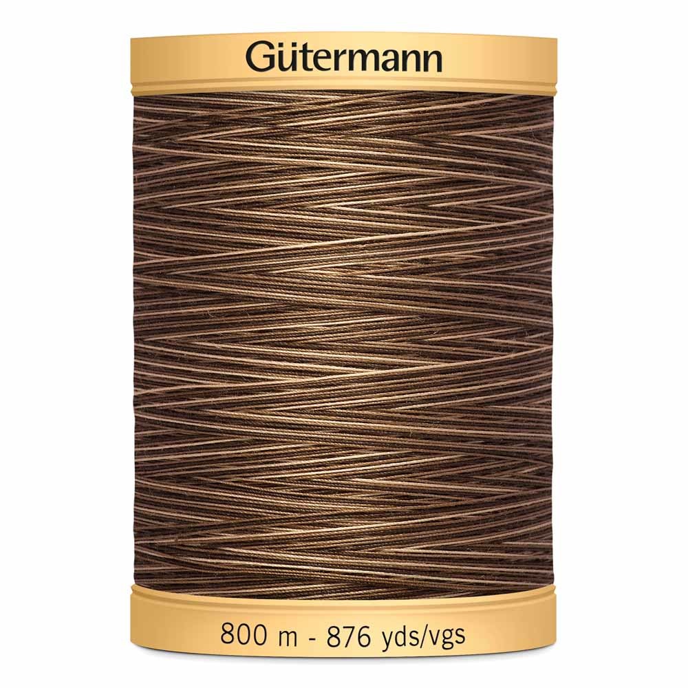 Gutermann Variegated Cotton 50wt Thread 800m - Brown Sugar &Cinnamon ...