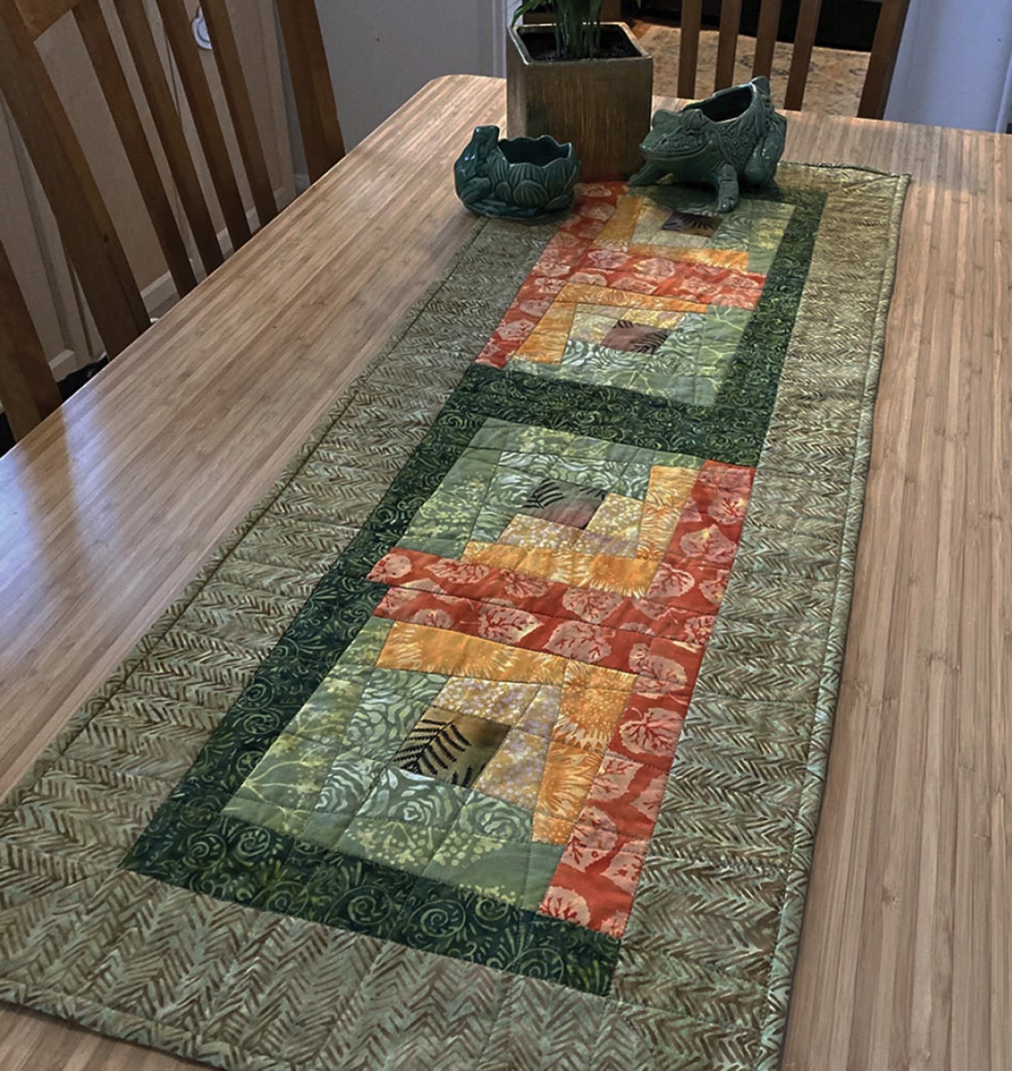 Garden Table Runner - Stitch by Stitch
