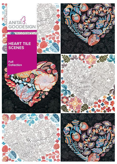 Heart Tile Scenes Full Collection Hoop sizes 5” x 7” to 9.5” x 14 ...