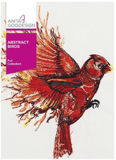 Abstract Birds Full Collection Hoop sizes 6” x 10” to 9.5” x 14 ...