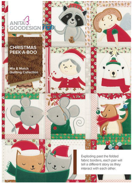 Christmas Peek-a-boo Mix & Match Quilting Collection Hoop sizes 5” x 7 ...