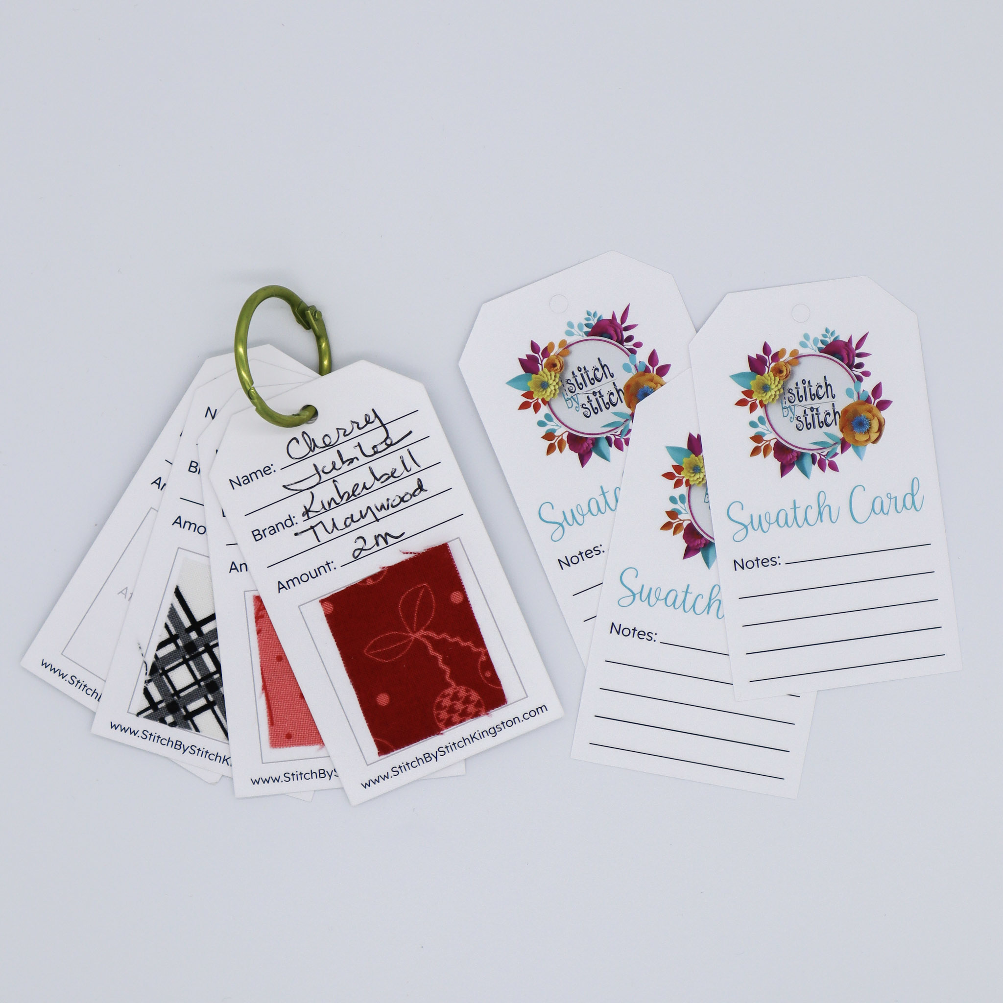 Swatch Card Starter Kit (15 cards, 1 ring) - Stitch by Stitch