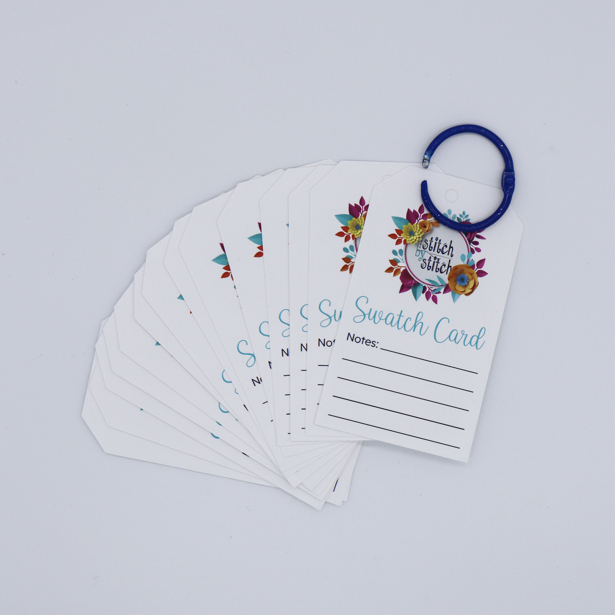 Swatch Card Starter Kit (15 cards, 1 ring) - Stitch by Stitch