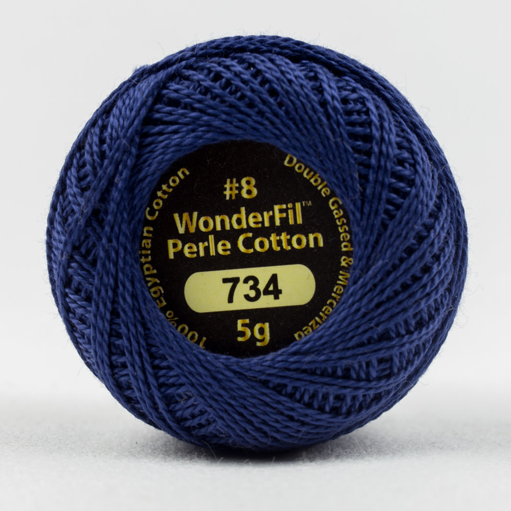 Eleganza 8 wt 2-ply Egyptian Perle Cotton Thread for Handwork, EL5G-734 ...
