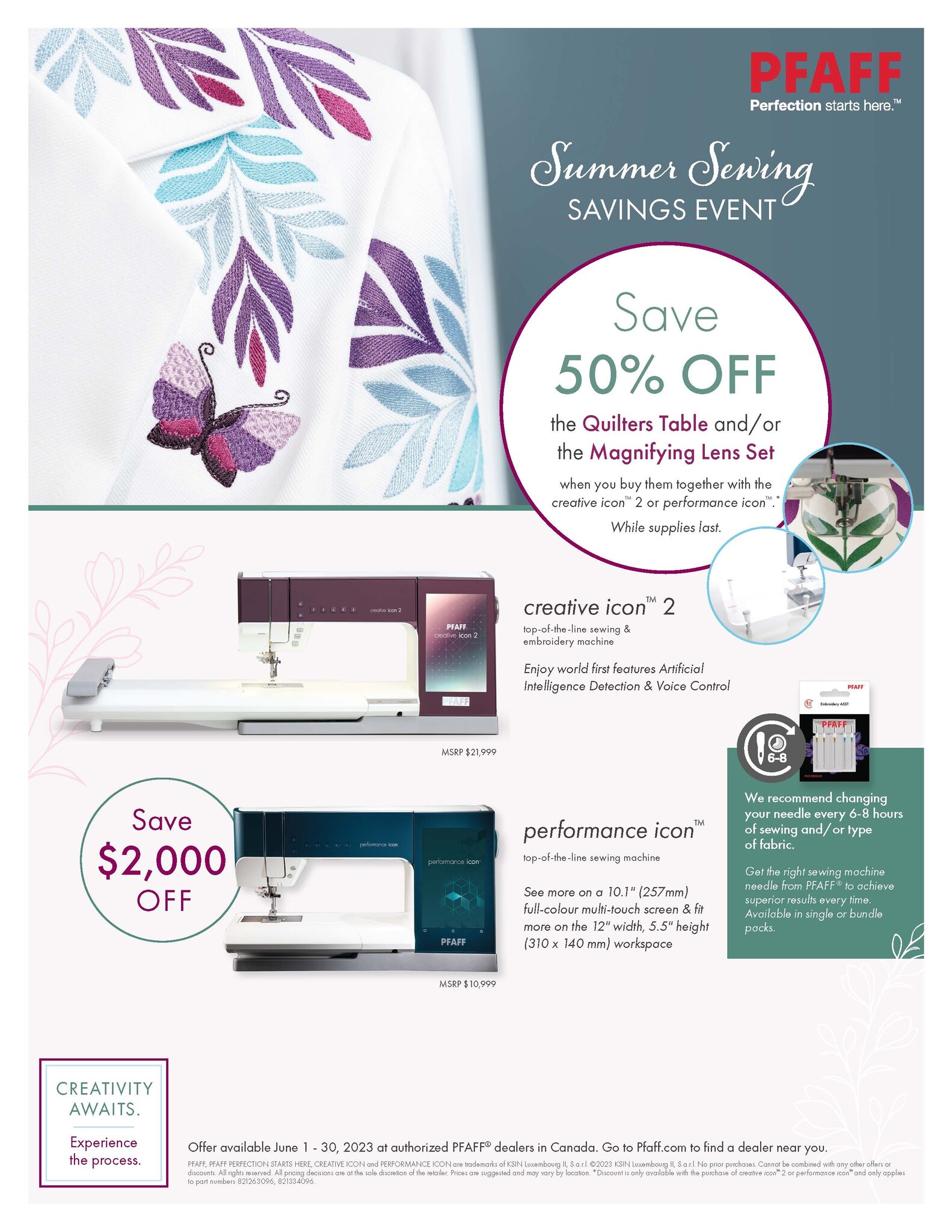 This Month's Promotions - Stitch by Stitch