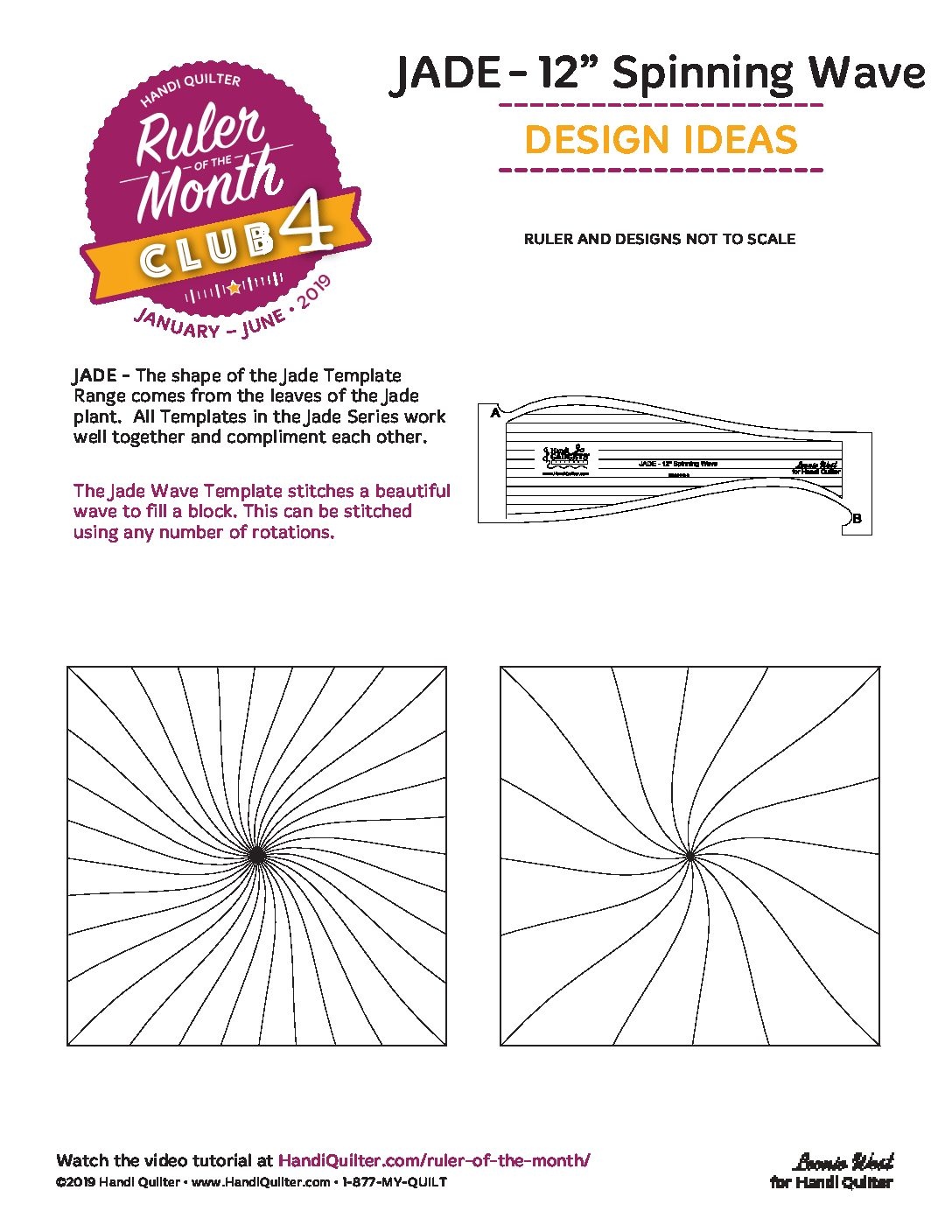 Jade 12" Spinning Wave - Stitch by Stitch