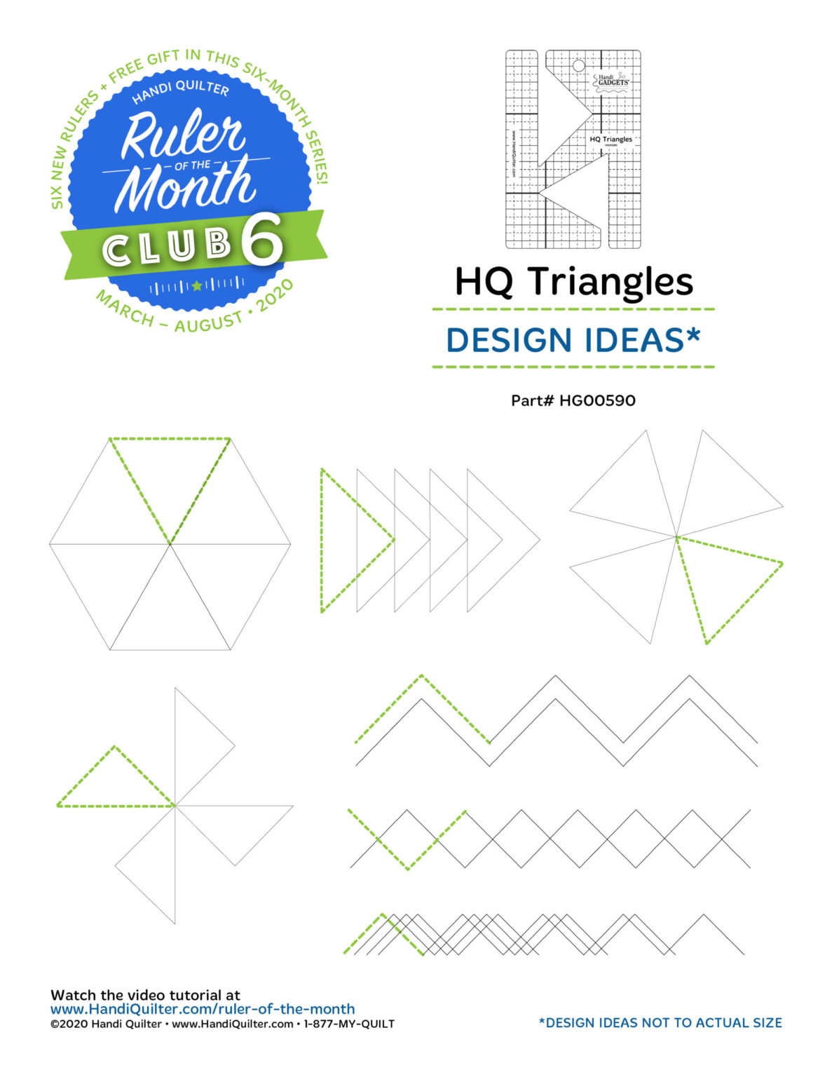 HQ Triangles - Stitch by Stitch