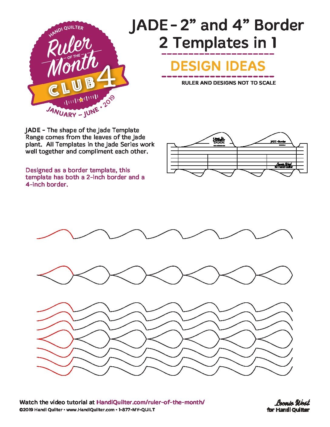 Jade Border - Stitch by Stitch