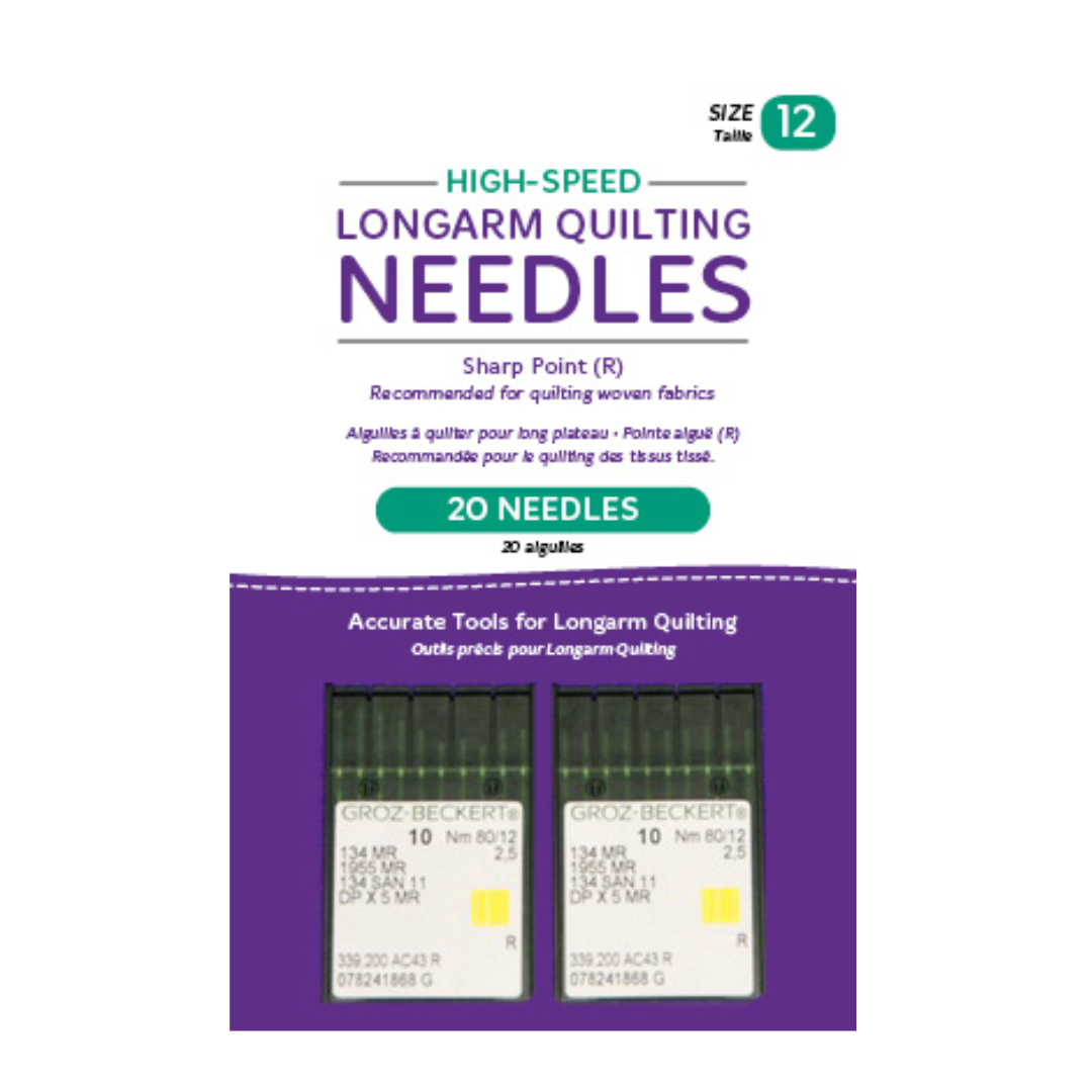 Needles, Longarm, High Speed, 12/80-MR Sharp, Package of 20 - Stitch by ...