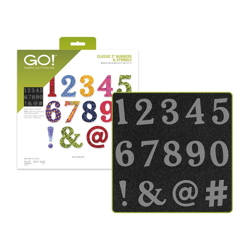 GO! Classic 2" Numbers & Symbols - Stitch by Stitch