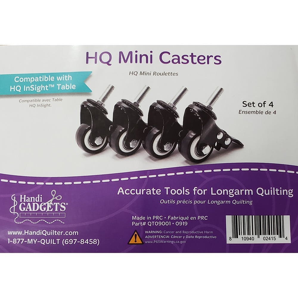 HQ Mini Casters (for InSight Table, set of 4) - Stitch by Stitch