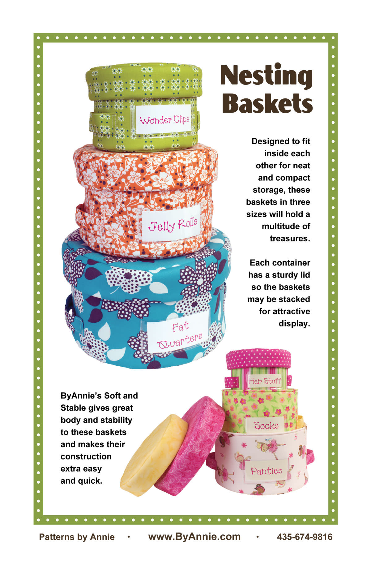 Nesting Baskets Pattern - Stitch by Stitch