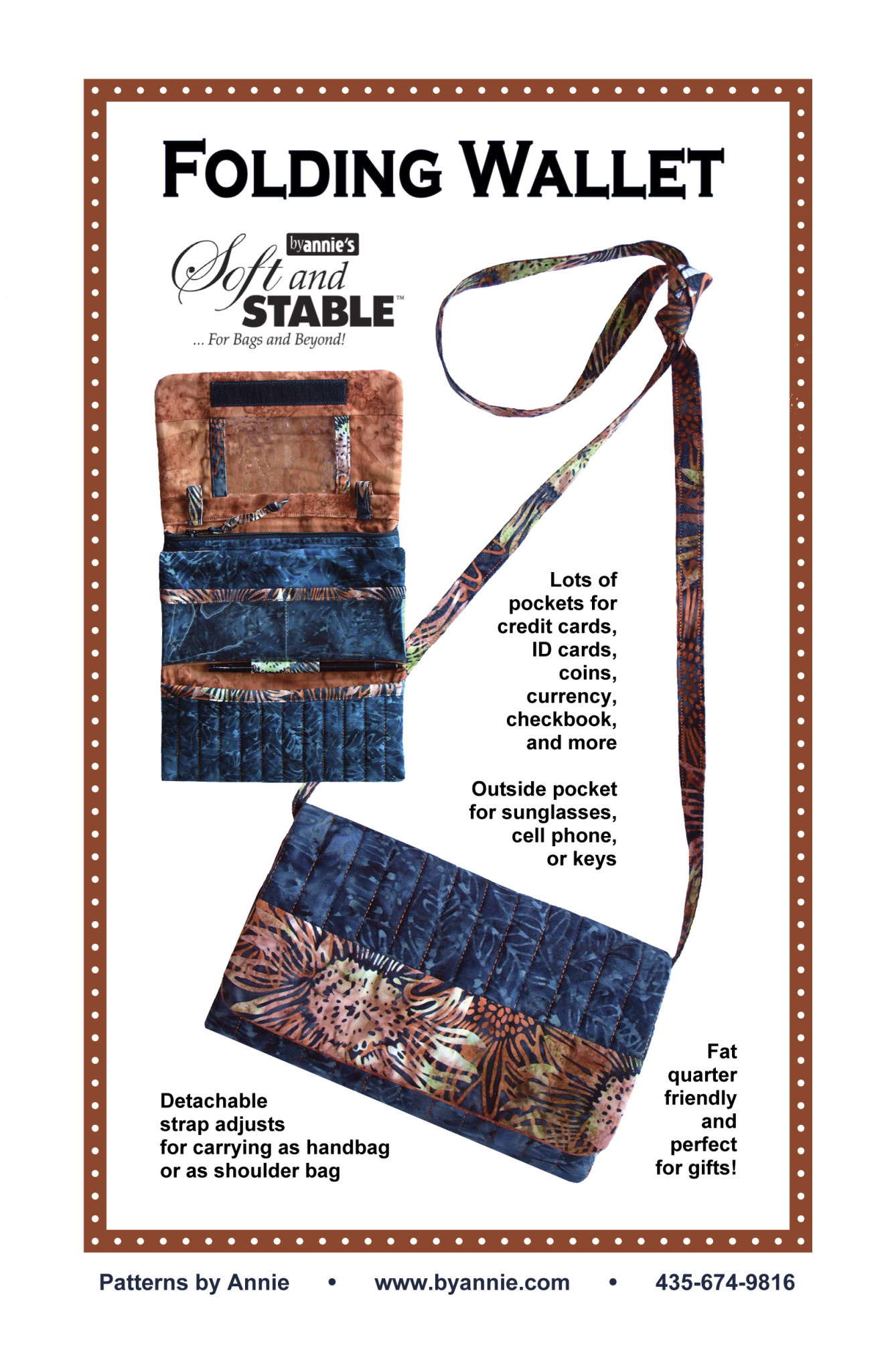 Folding Wallet Pattern - Stitch by Stitch