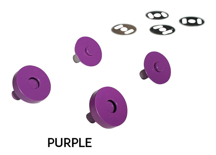 Magnetic Snaps - Purple - Stitch by Stitch
