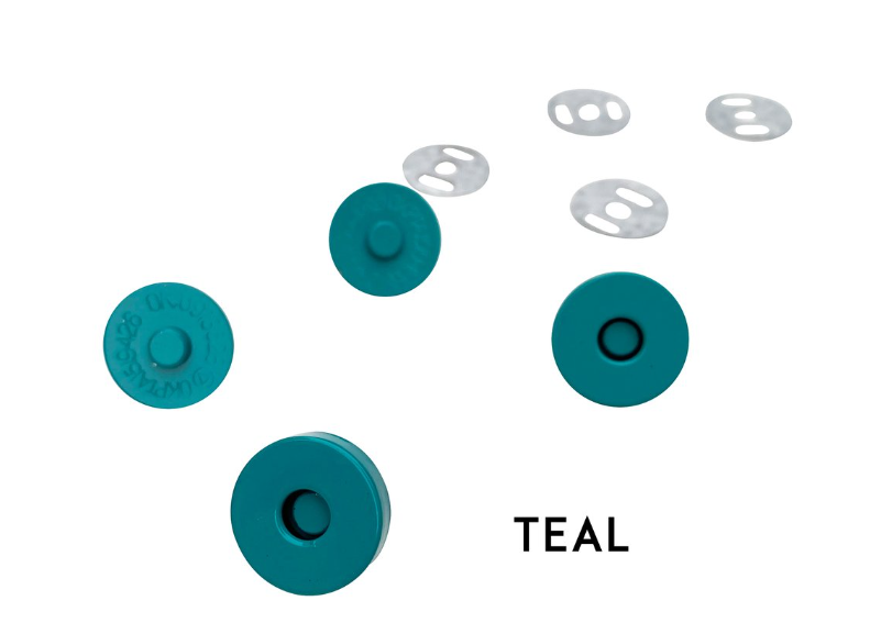 Magnetic Snaps - Teal - Stitch by Stitch