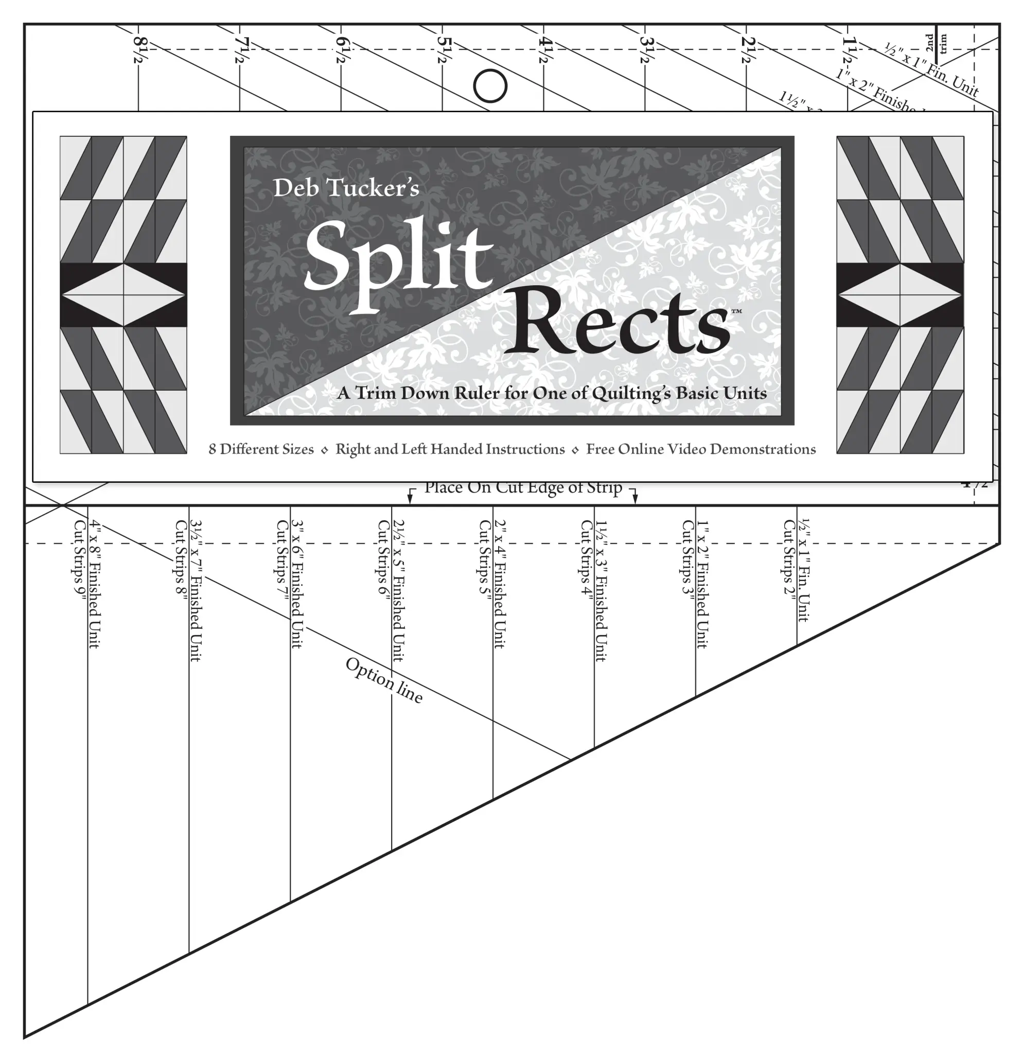 Studio 180 Design Split Rects Ruler - Stitch by Stitch