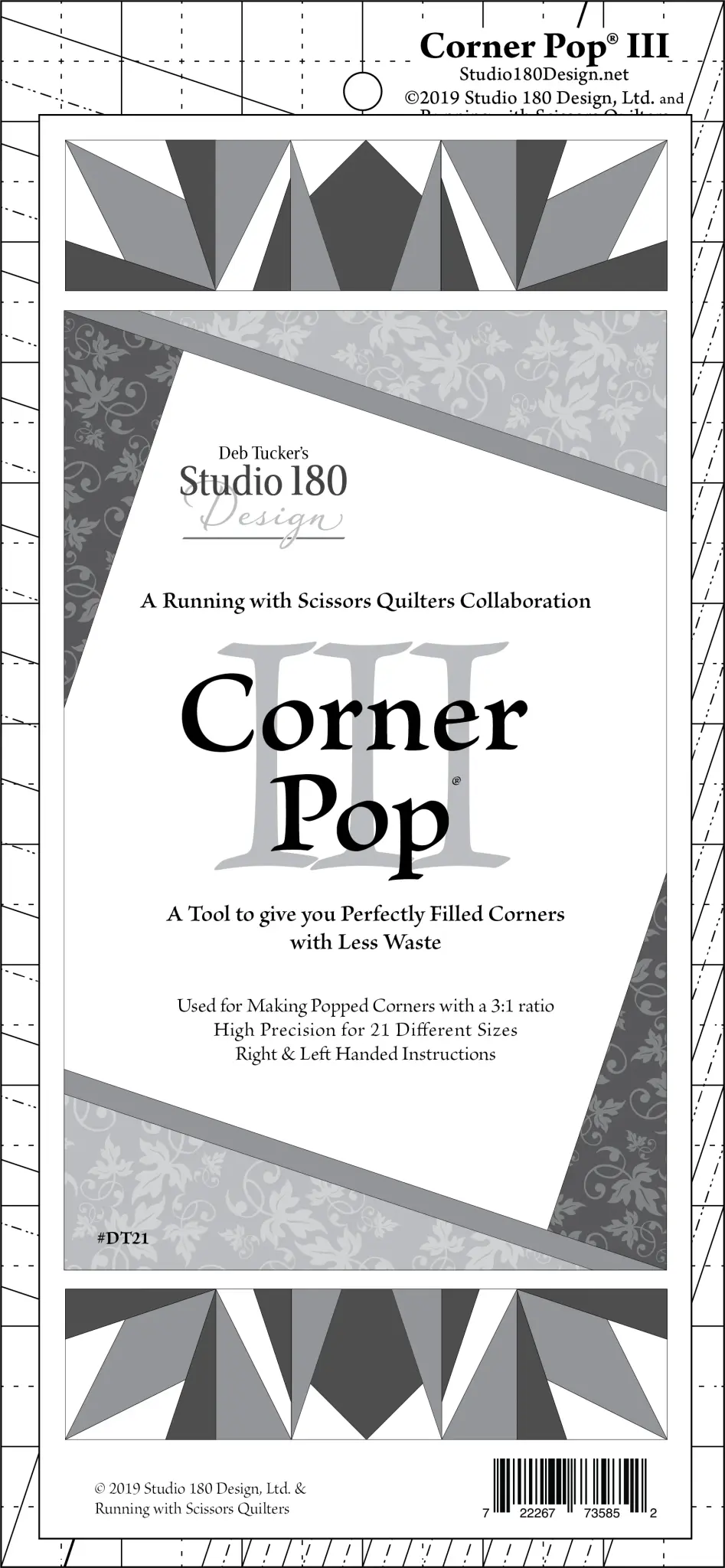 Studio 180 Design Corner Pop 3 Ruler - Stitch by Stitch