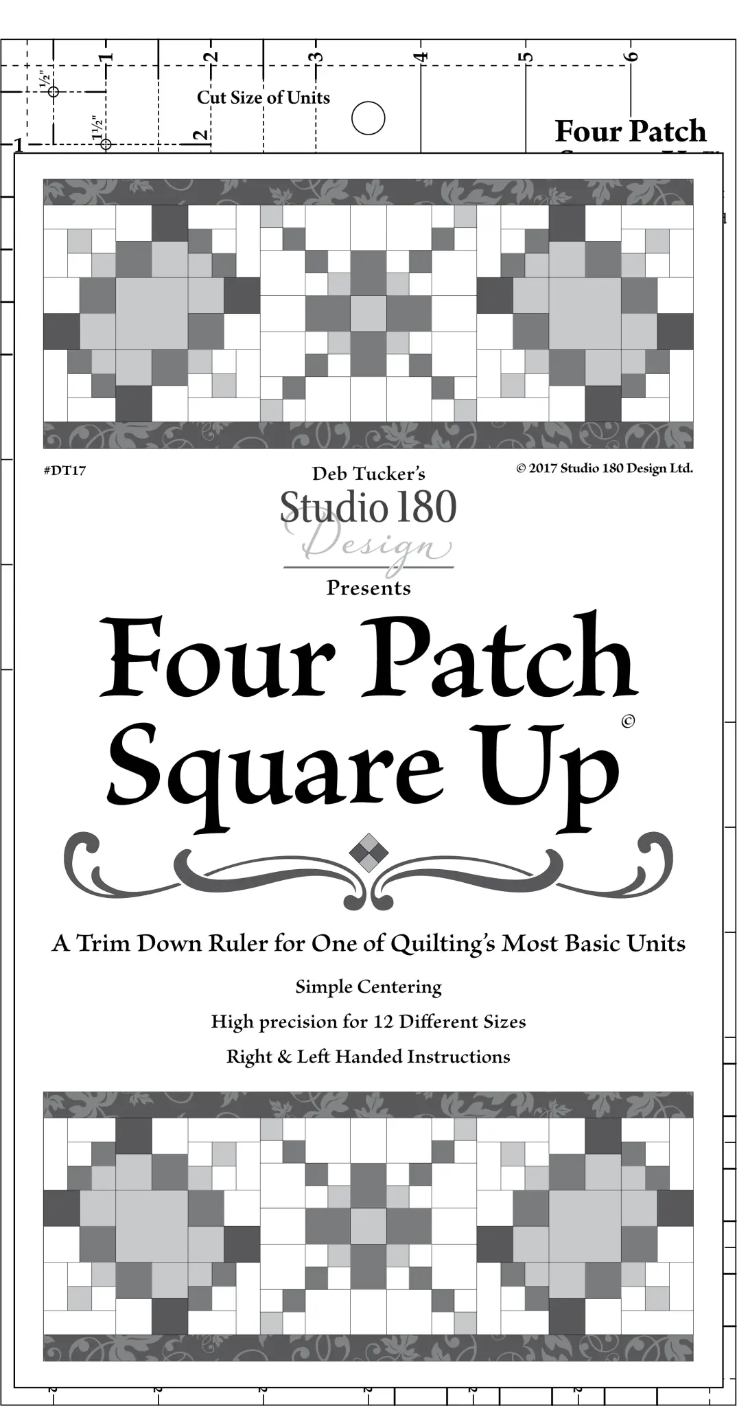 Studio 180 Design Four Patch Square Up Ruler - Stitch by Stitch