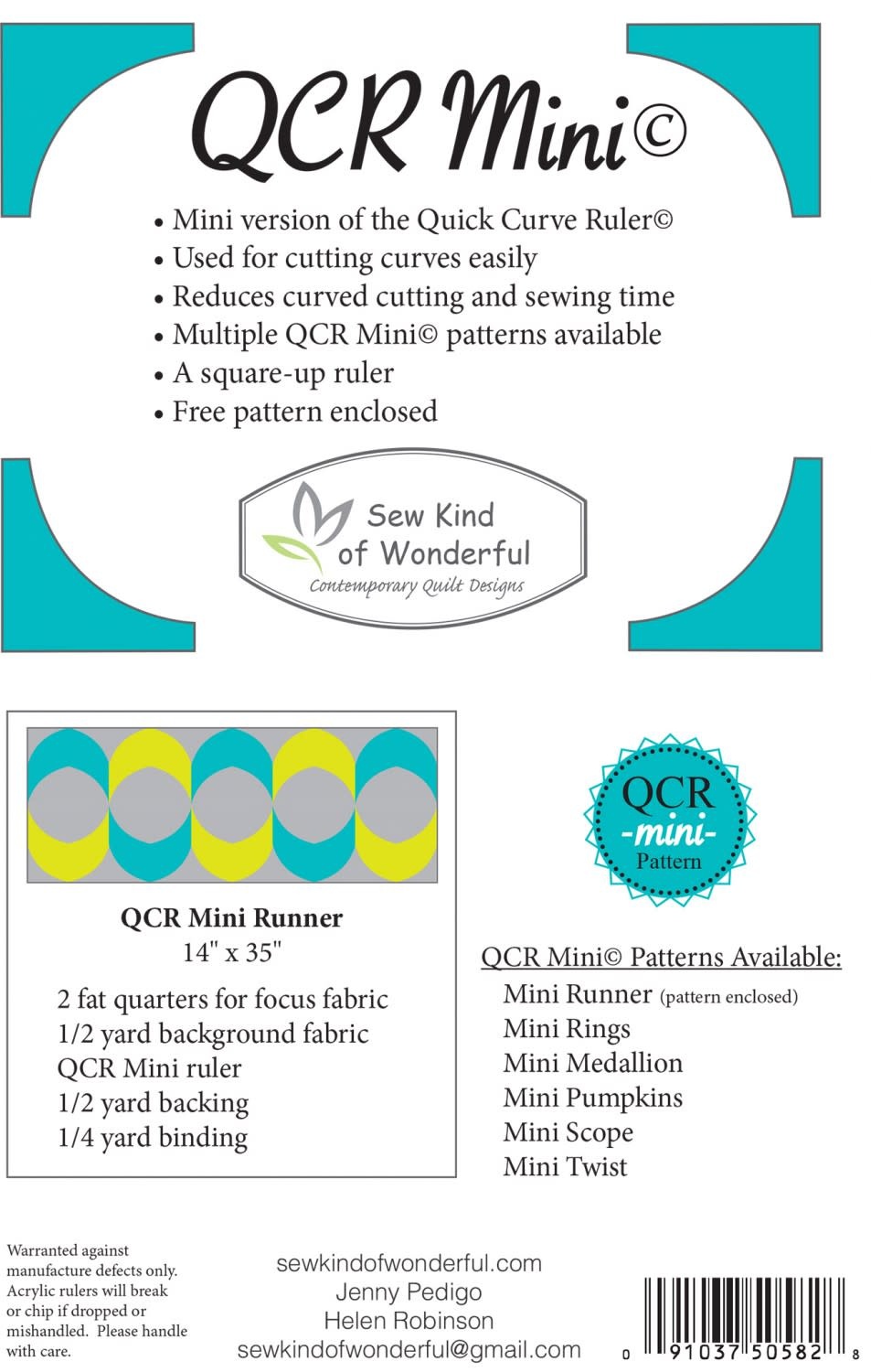 QCR Mini Quick Curve Ruler - Stitch by Stitch