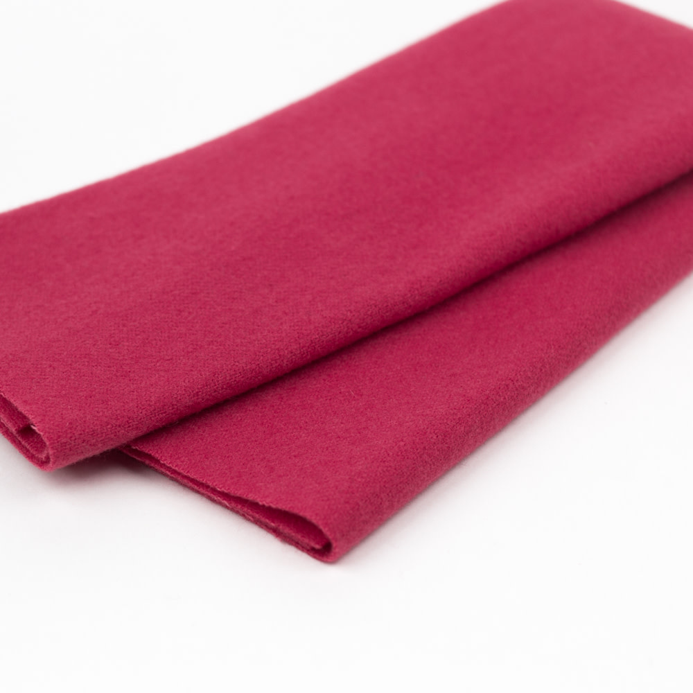 Merino Wool Fabric Fat 1/8 - Raspberry - Stitch by Stitch